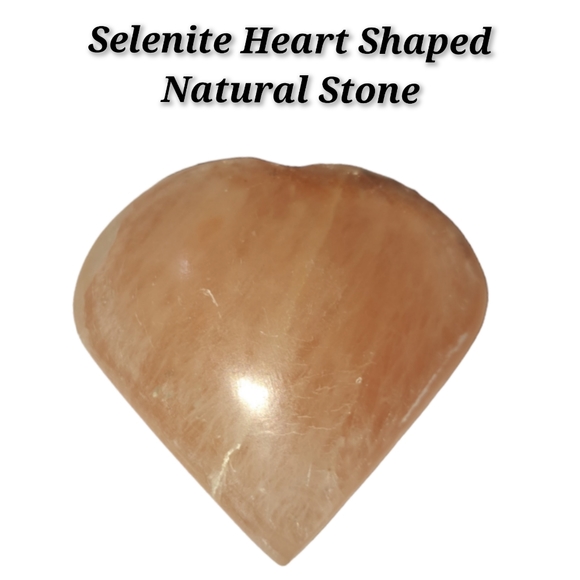 Accents | Selenite Pink Aura Heart Shaped Crystal | Poshmark